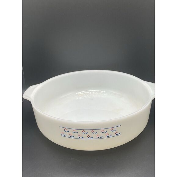 Dining | Vintage Dynaware Casserole Dish With Tulip Pattern Made In Brazil Ovenware | Poshmark